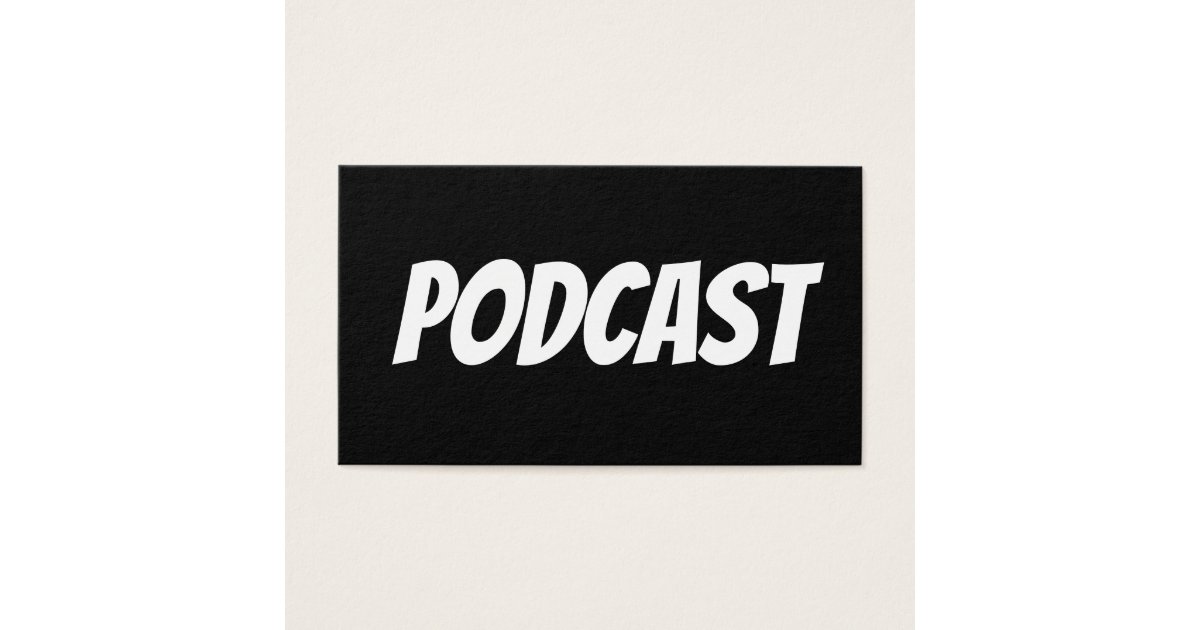 PODCAST Business Cards | Zazzle.com