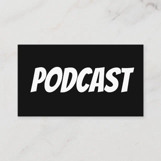 PODCAST Business Cards | Zazzle