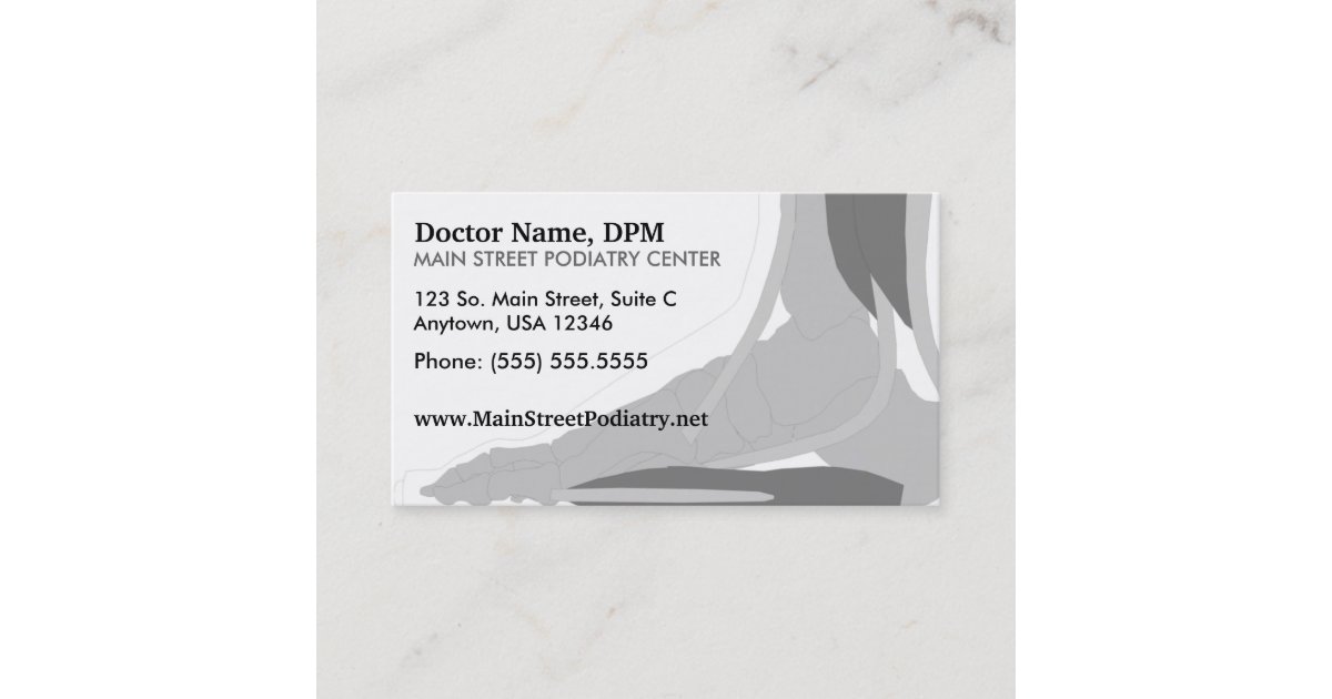 Podiatrist / Appointment Card | Zazzle