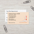 Podiatrist Appointment Medical Business Cards | Zazzle