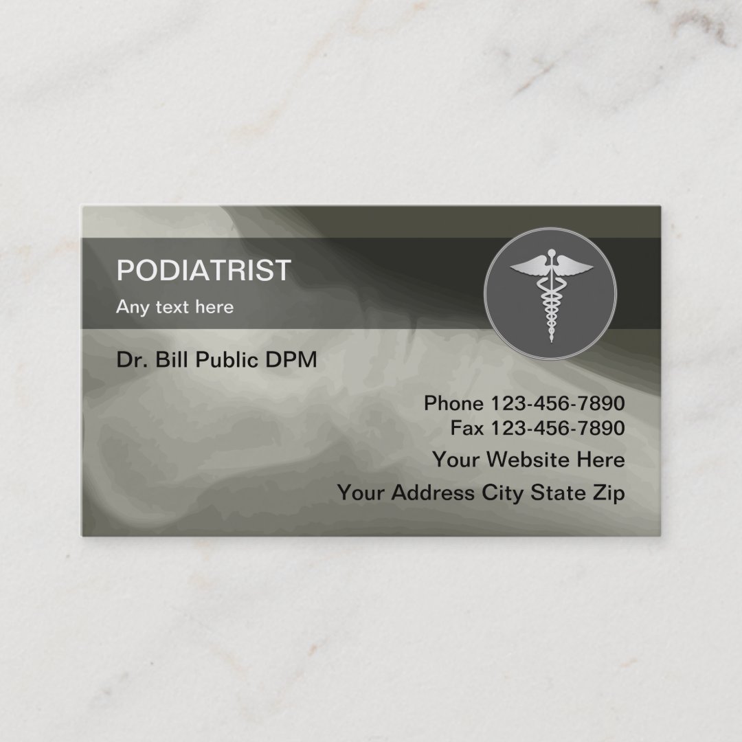 Podiatrist Appointment Reminder And Business Cards | Zazzle