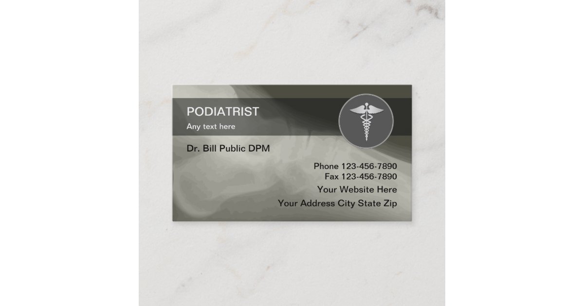 Podiatrist Appointment Reminder And Business Cards | Zazzle