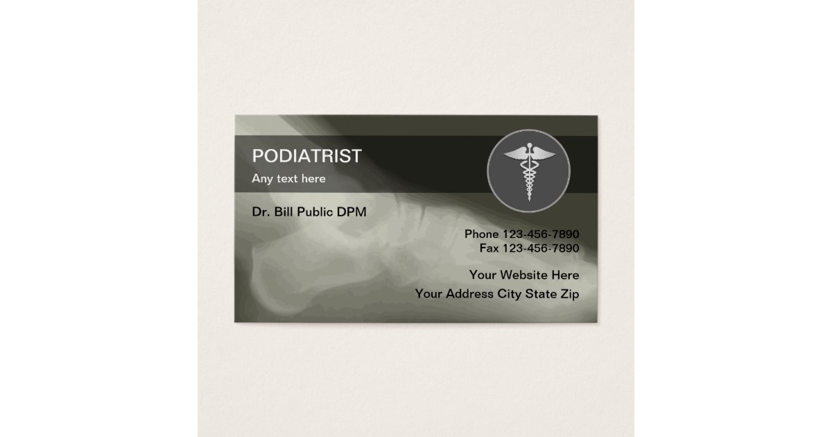 Podiatrist Business Cards | Zazzle.com