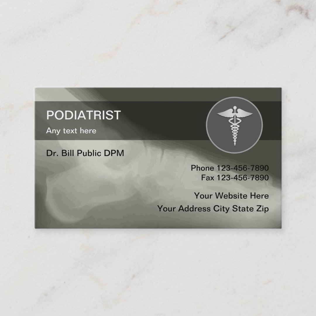 Podiatrist Business Cards | Zazzle