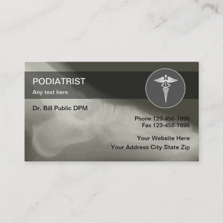 Podiatrist Business Cards | Zazzle