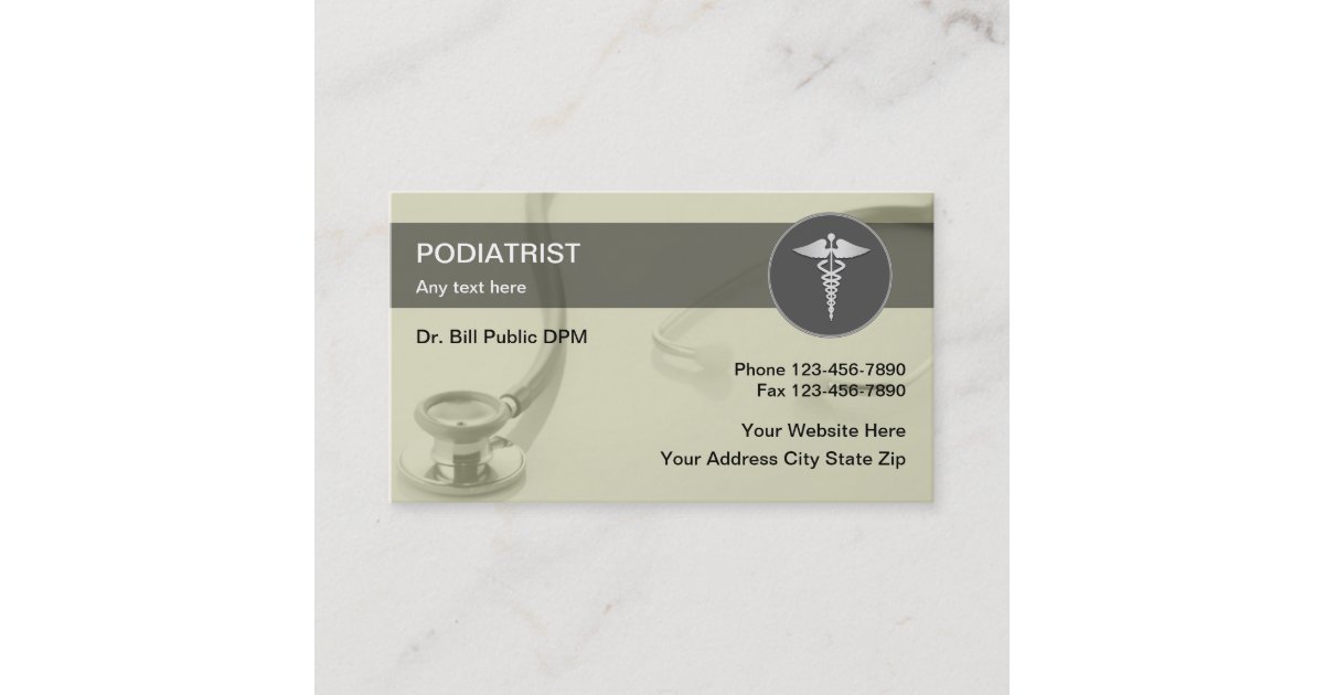 Podiatrist Business Cards | Zazzle