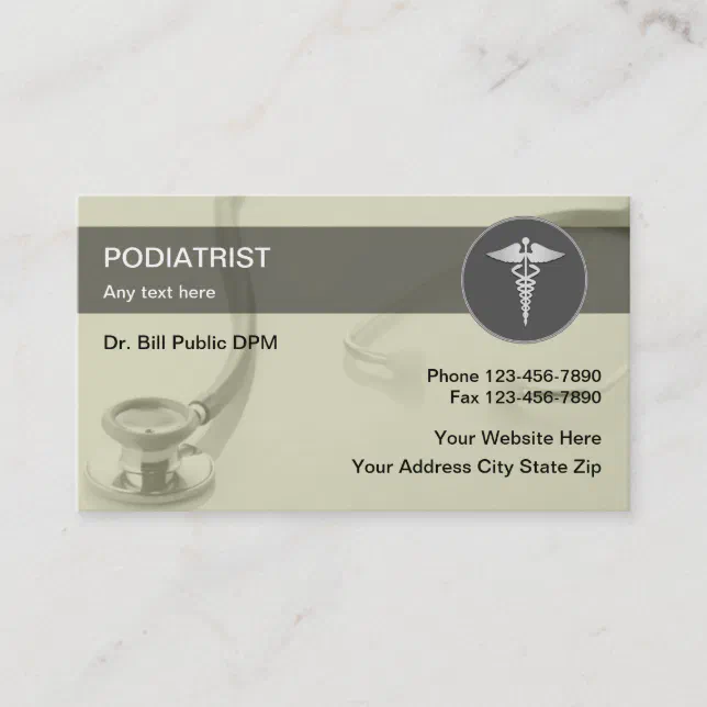Podiatrist Business Cards | Zazzle