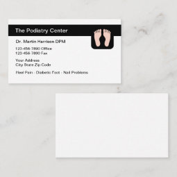 Podiatrist Foot And Ankle Doctor Business Card | Zazzle