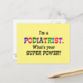 Podiatrist humor postcard | Zazzle
