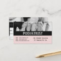 Podiatrist Medical Appointment Pink Business Card | Zazzle