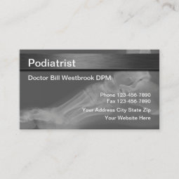 Podiatrist Medical Business Cards | Zazzle