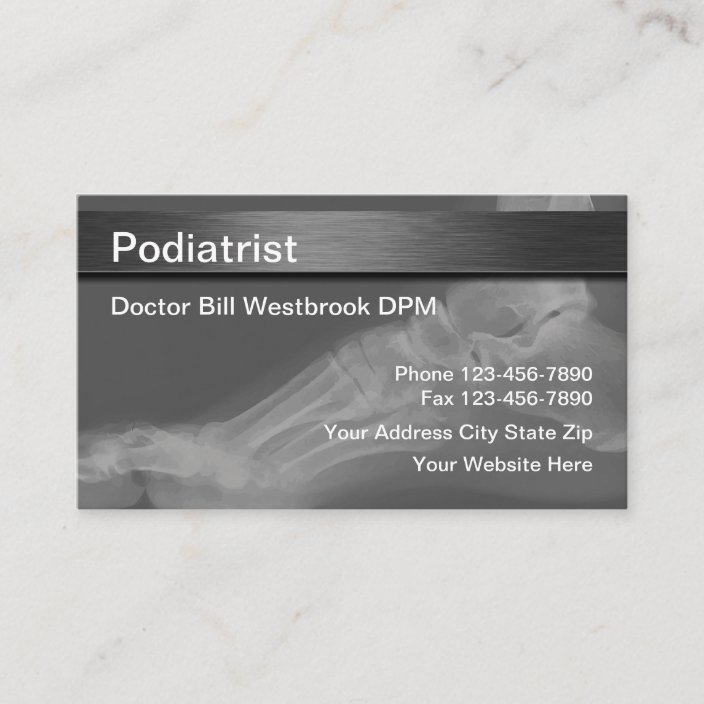 Podiatrist Medical Business Cards | Zazzle.com