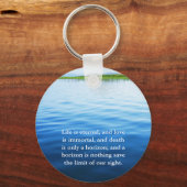 Poem About Death - Inspirational Grieving Quote Keychain | Zazzle