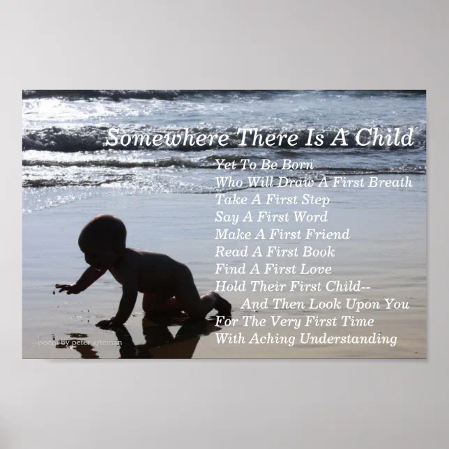 Poem For Expectant Parents Poster Art | Zazzle