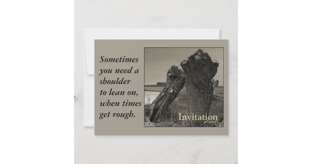 Poetry - Friendship Invitation | Zazzle