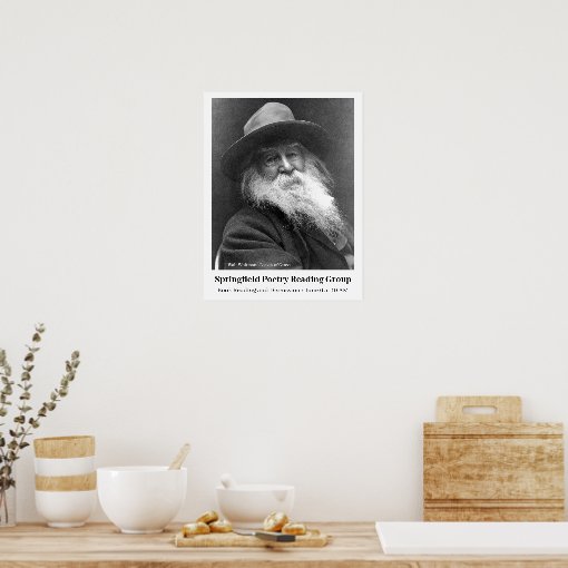 Poetry Reading Event Walt Whitman Anniversary Poster | Zazzle