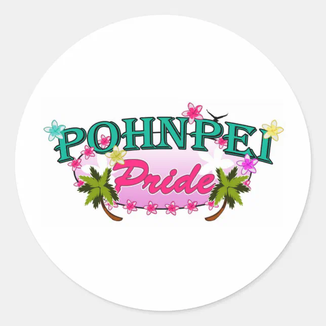 Pohnpei Pride Classic Round Sticker | Zazzle