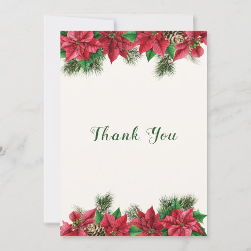 Poinsettia, holly, pine Christmas party Invitation | Zazzle