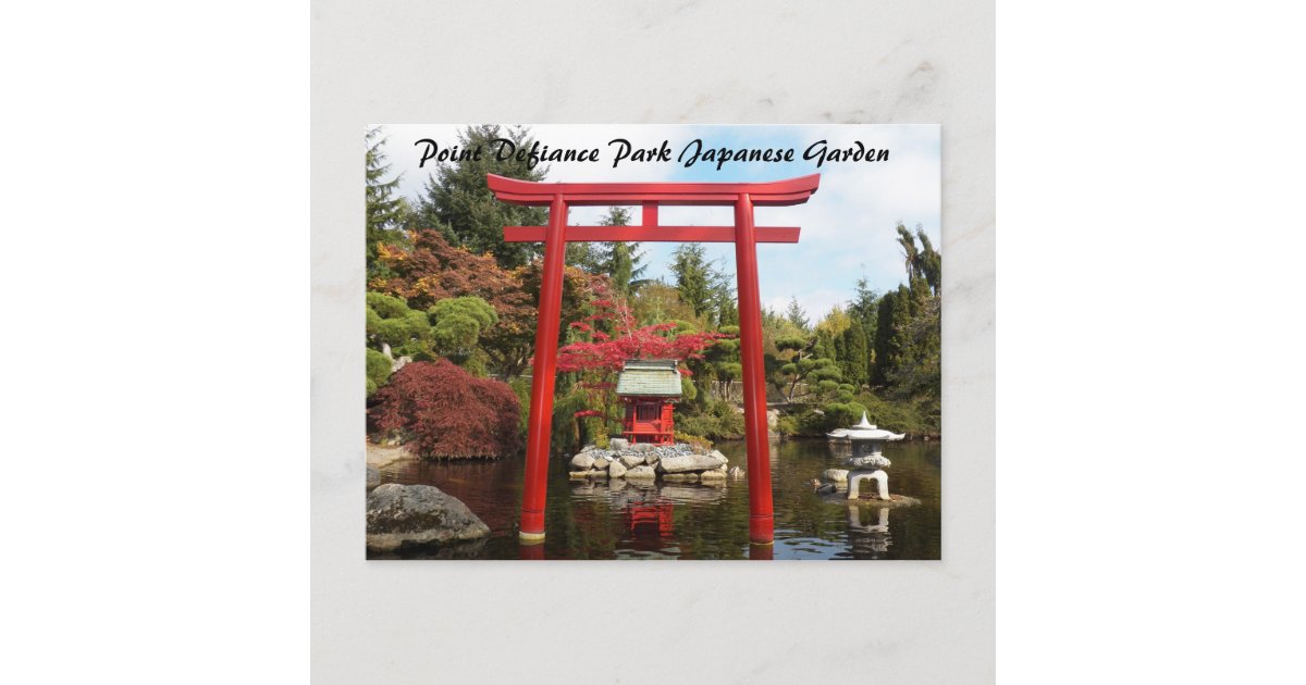Point Defiance Park Japanese Garden Travel Photo Postcard | Zazzle.com