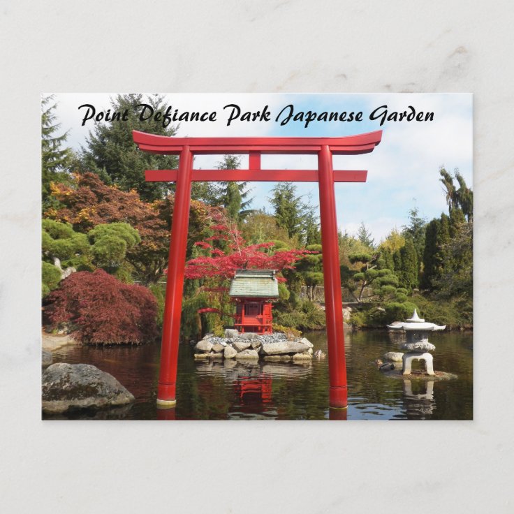 Point Defiance Park Japanese Garden Travel Photo Postcard | Zazzle