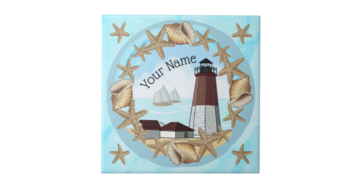 Point Judith Lighthouse Ceramic Tile | Zazzle