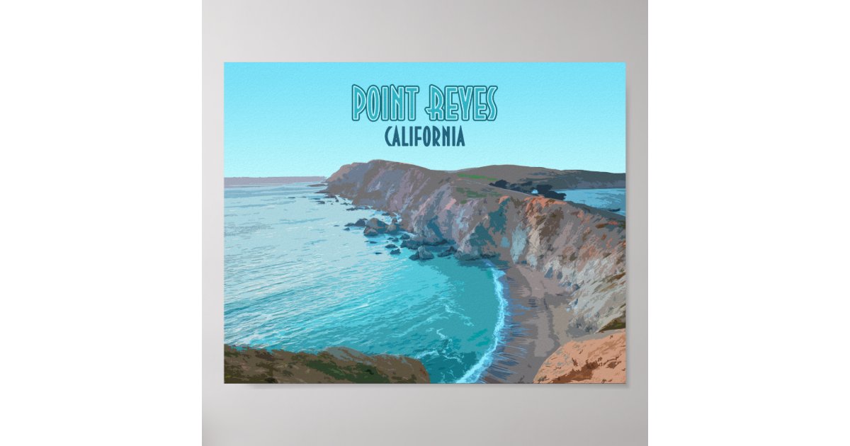 Point Reyes National Seashore California Vintage Poster | Zazzle