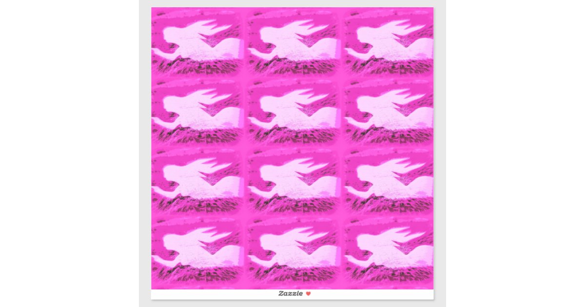 pointing pink mermaids sticker | Zazzle