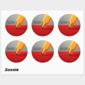 pointless round sticker | Zazzle
