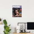 Poise Magazine Cover Template 30th Birthday Gift Poster | Zazzle