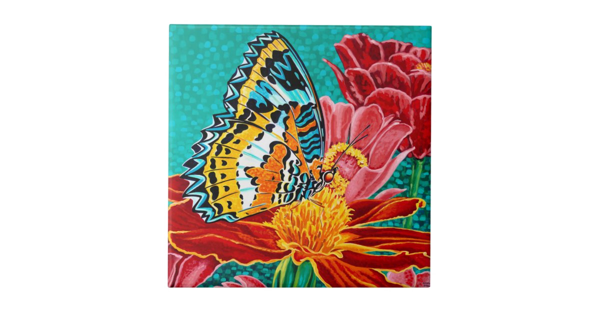 Poised Butterfly I Ceramic Tile | Zazzle