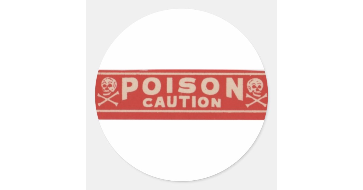 Poison Classic Round Sticker | Zazzle