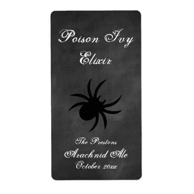 Poison Ivy Elixir Beer Label | Zazzle