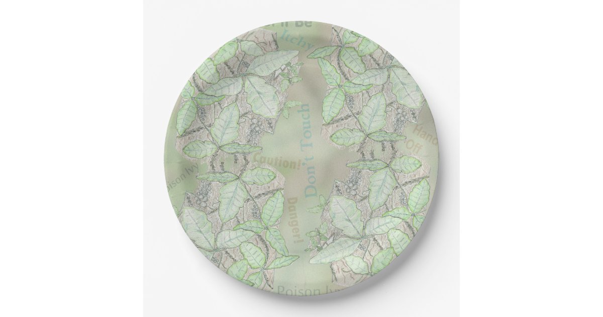 Poison Ivy Paper Plates | Zazzle
