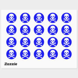 Poison Symbol Classic Round Sticker | Zazzle