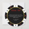 Poker Chip Thank You Card | Zazzle