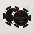 Poker Chip Thank You Card | Zazzle