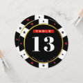 Poker Chip Wedding Reception Table Number | Zazzle