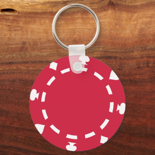 Poker chips keychain | Zazzle