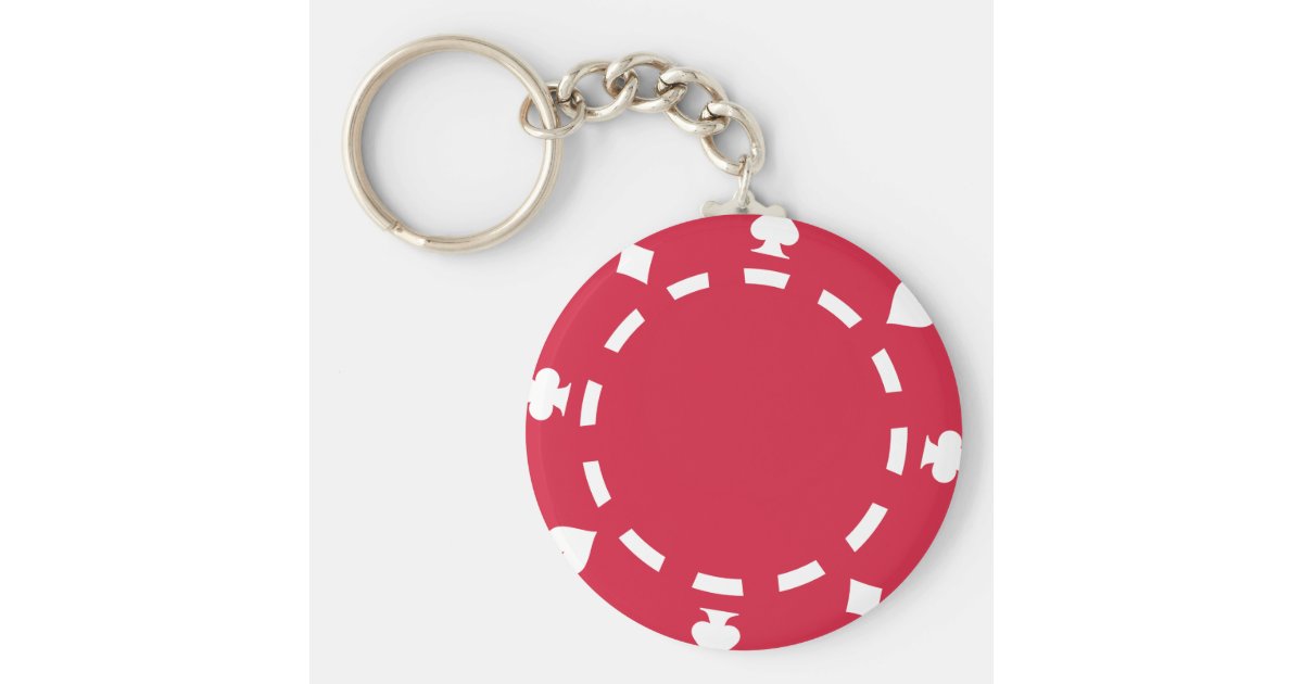 Poker chips keychain | Zazzle.com