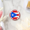 Poker chips with Flag of Puerto Rico | Zazzle