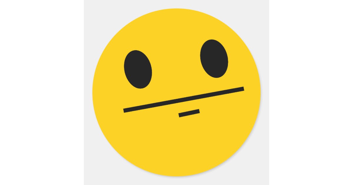 Poker Face Classic Round Sticker | Zazzle