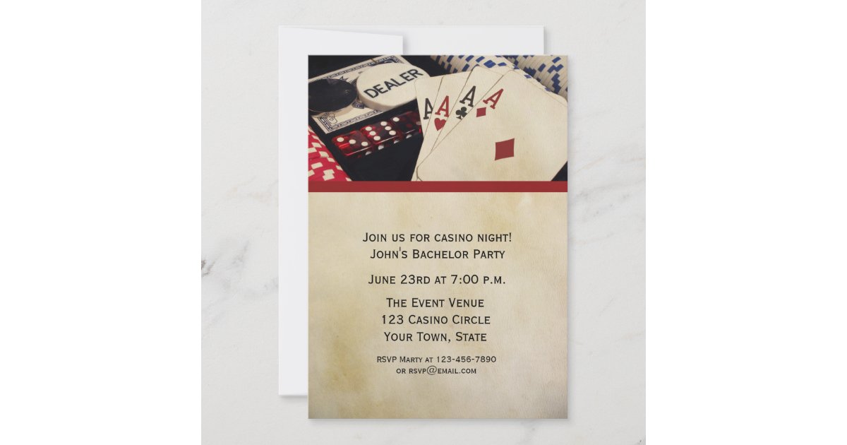 Poker Party Invitation | Zazzle