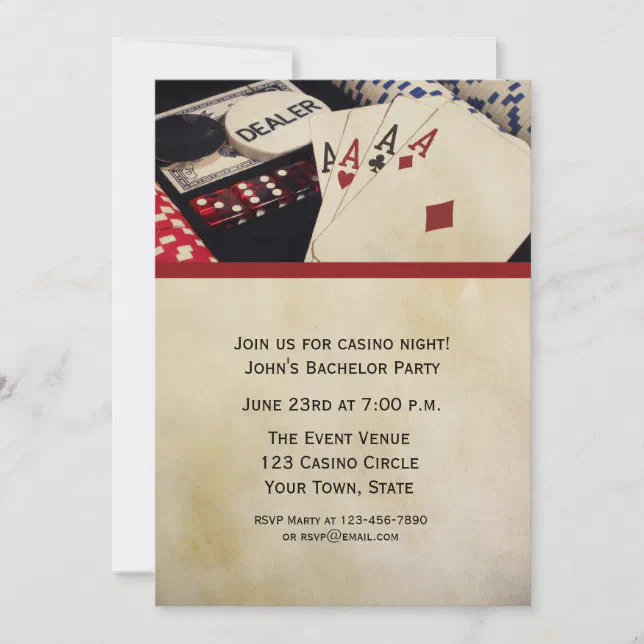 Poker Party Invitation | Zazzle
