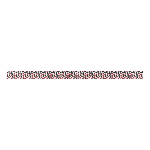 Poker Playing Card Suit Pattern Satin Ribbon | Zazzle