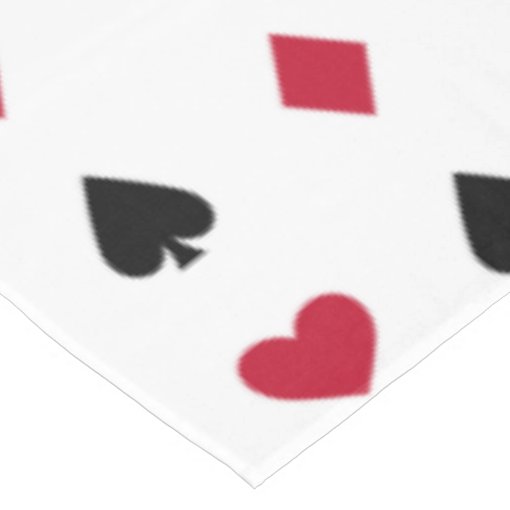 Poker Playing Card Suit Pattern Tablecloth | Zazzle