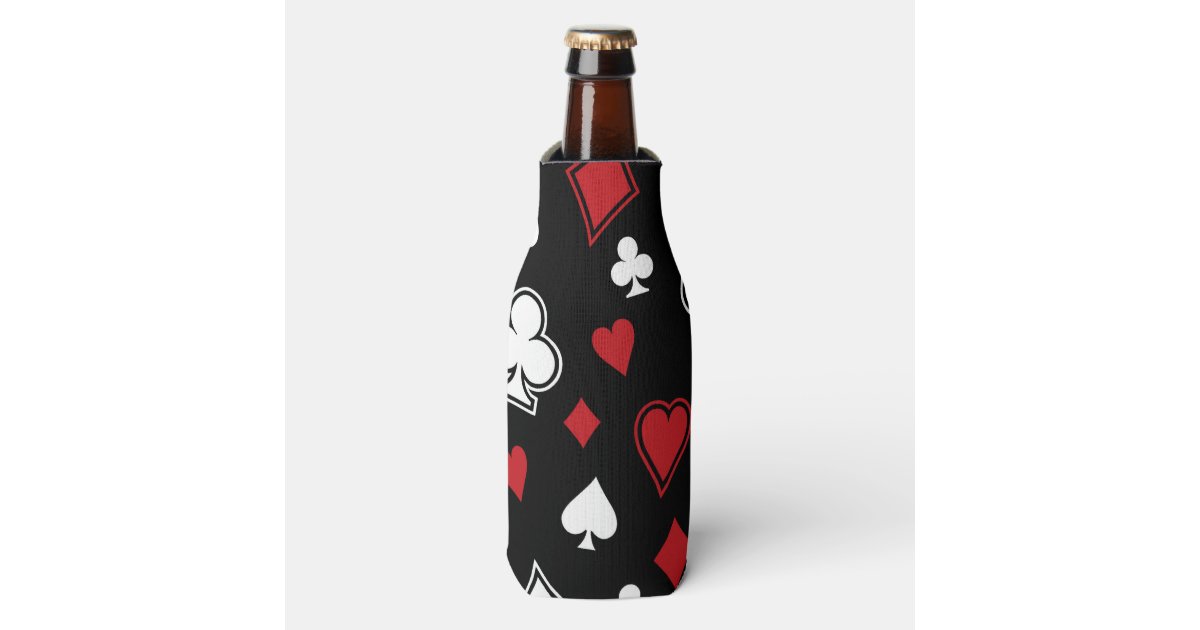 Poker Playing Cards Bottle Cooler | Zazzle