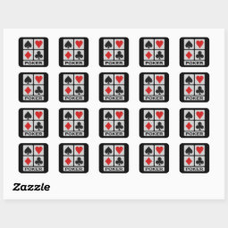 Poker stickers | Zazzle