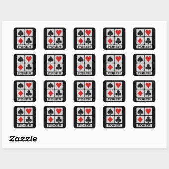 Poker stickers | Zazzle