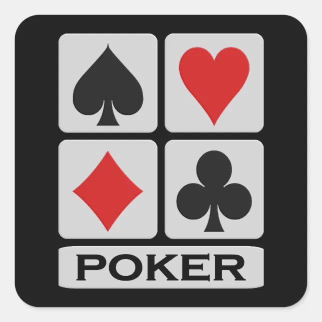 Poker stickers | Zazzle
