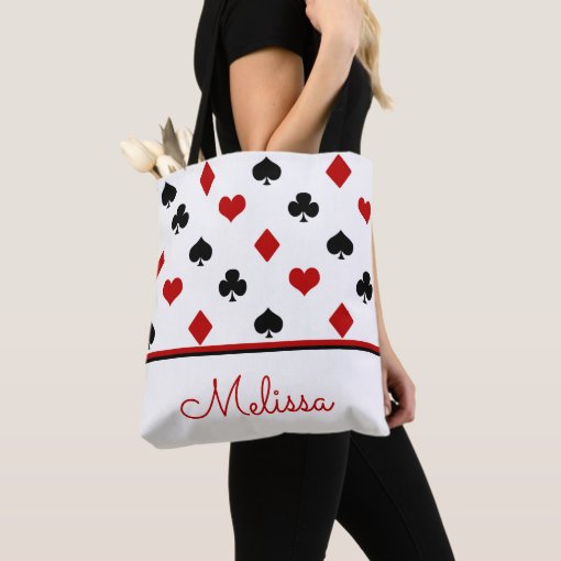 Poker Theme | Playing Card Theme | Personalized Tote Bag | Zazzle